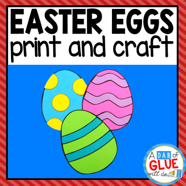 Easter Paper Craft Activity and Creative Writing - A Dab of Glue Will Do