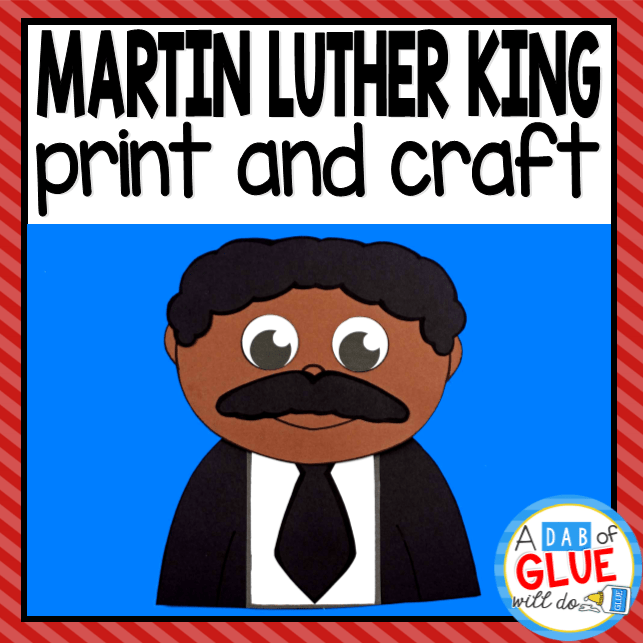 Martin Luther King Activity with Paper Craft and Creative Writing - A ...