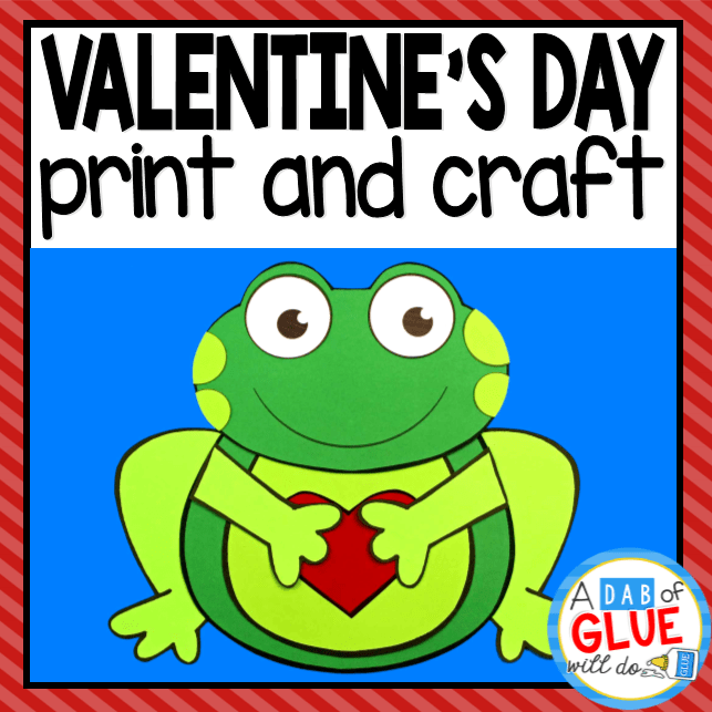 Valentine's Day Paper Craft Activity and Creative Writing - A Dab of ...
