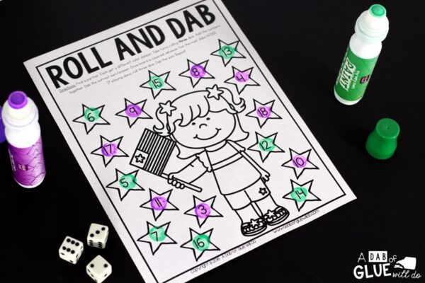 Patriotic Roll and Dab Freebie