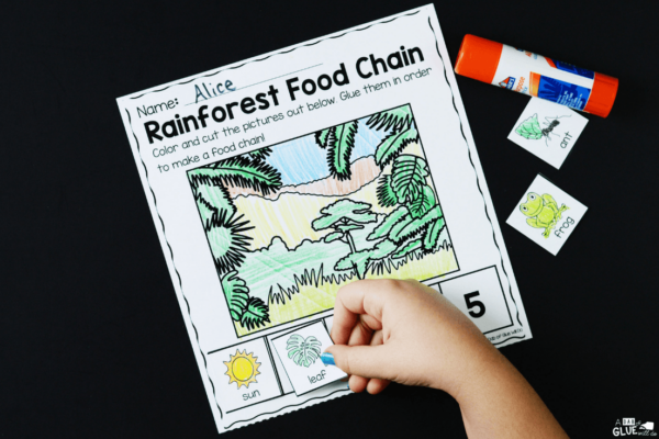 Food Chains - A Dab of Glue Will Do