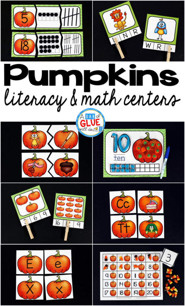 October Fun: Engaging Pre-K Math and Literacy Centers