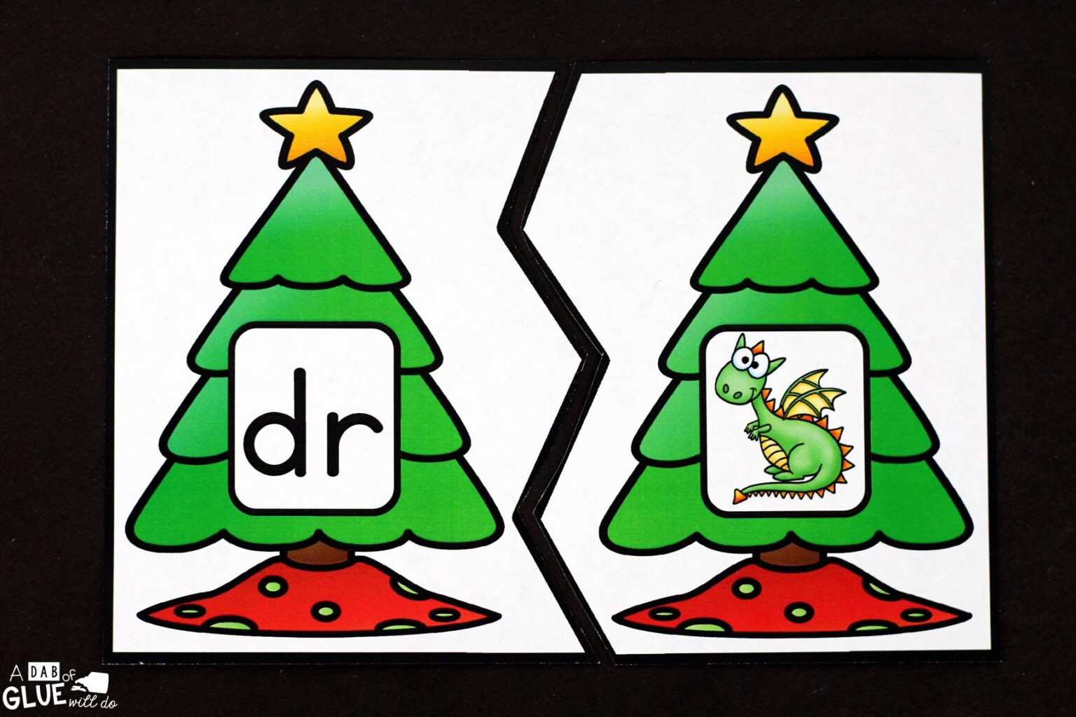 Christmas Tree Blend Printable Puzzles