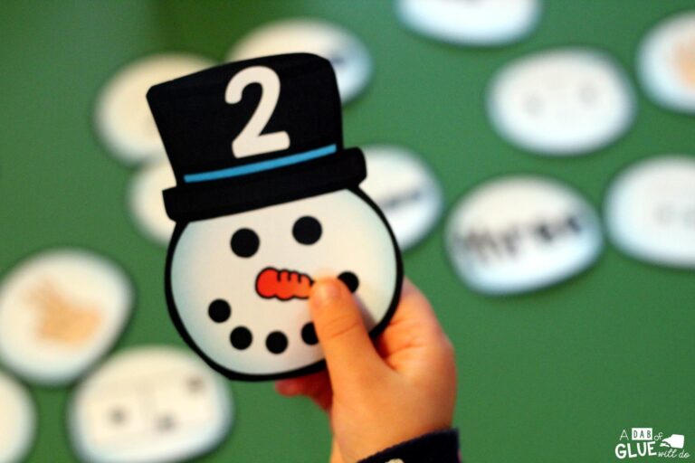 Snowman Number Match Printable