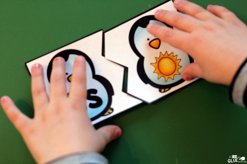Initial Sound Penguin Puzzles