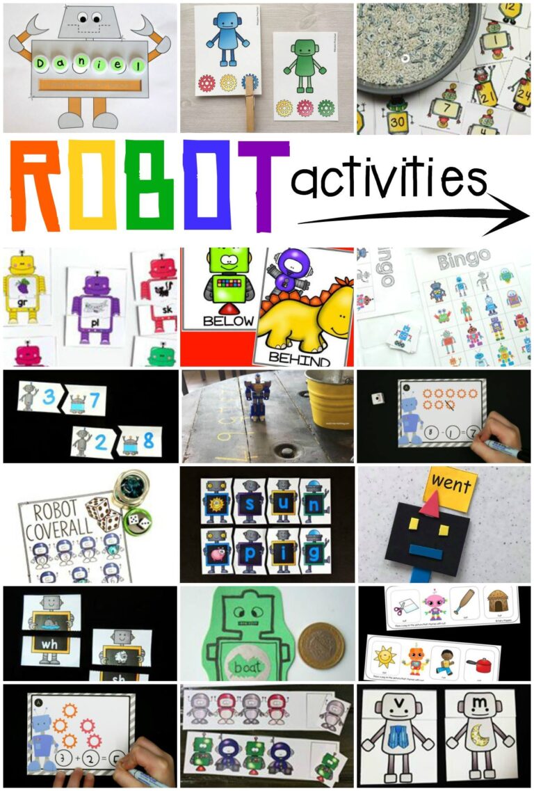 Robot CVC Word Puzzles