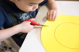 Make a Sun Scissor Skills Activity