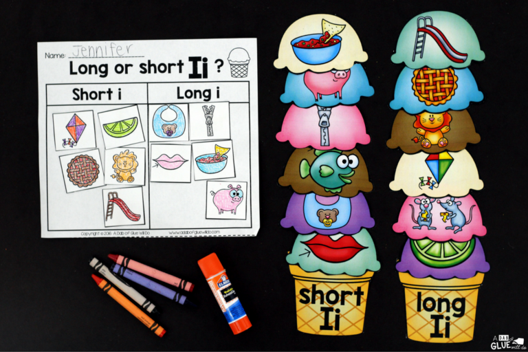 Ice Cream Literacy and Math Centers
