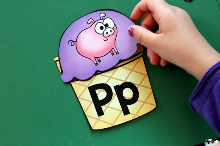 Ice Cream Initial Sound and Number Match-Ups
