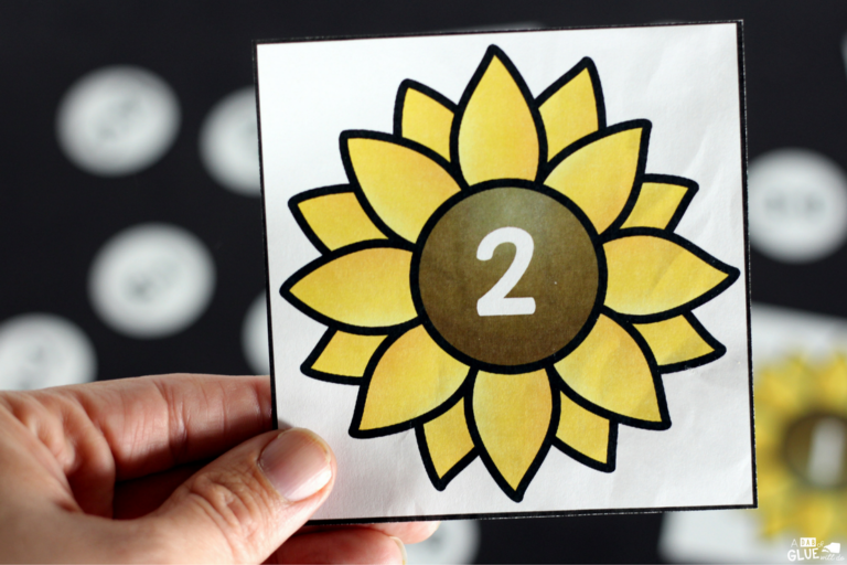 Sunflower Addition and Subtraction Printable