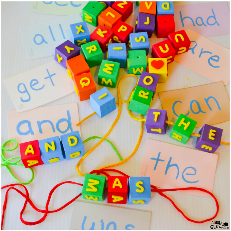 Lace a Sight Word Activity