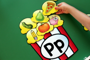 Popcorn Initial Sound and Number Match-Ups