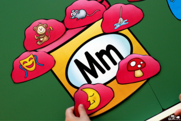 Play Dough Initial Sound and Number Match-Ups
