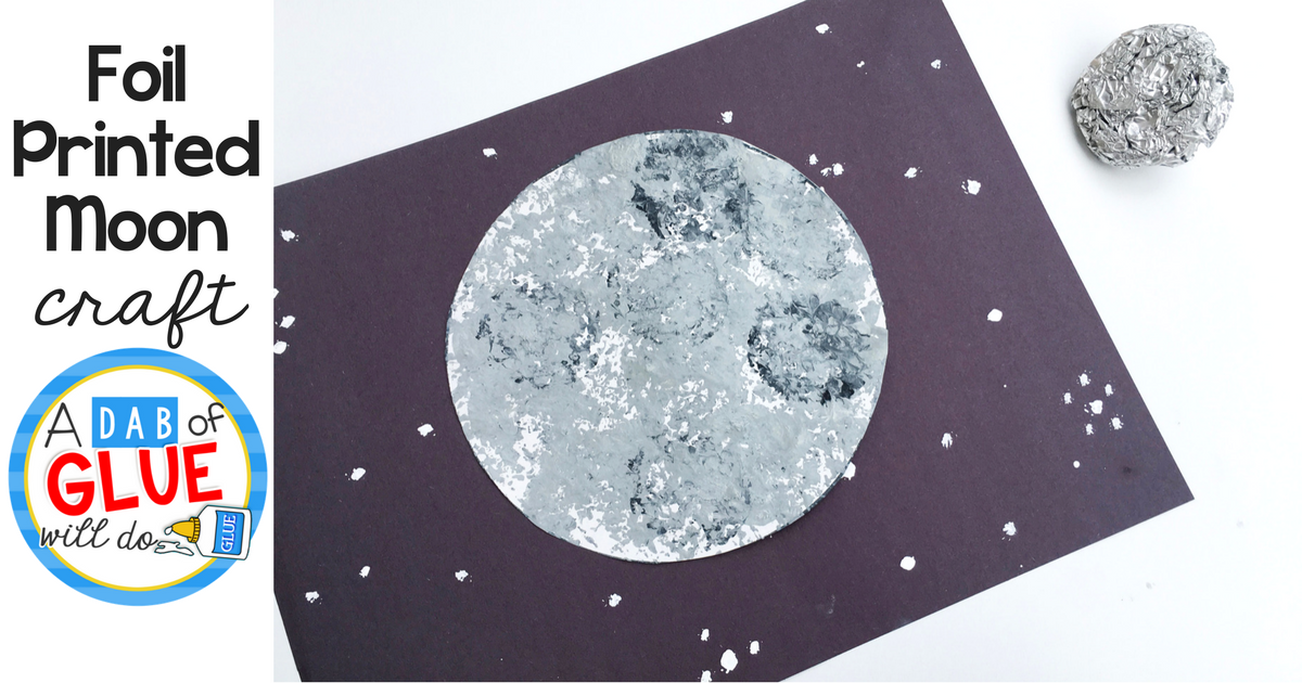 Foil Printed Moon Craft Foil Printed Moon Craft