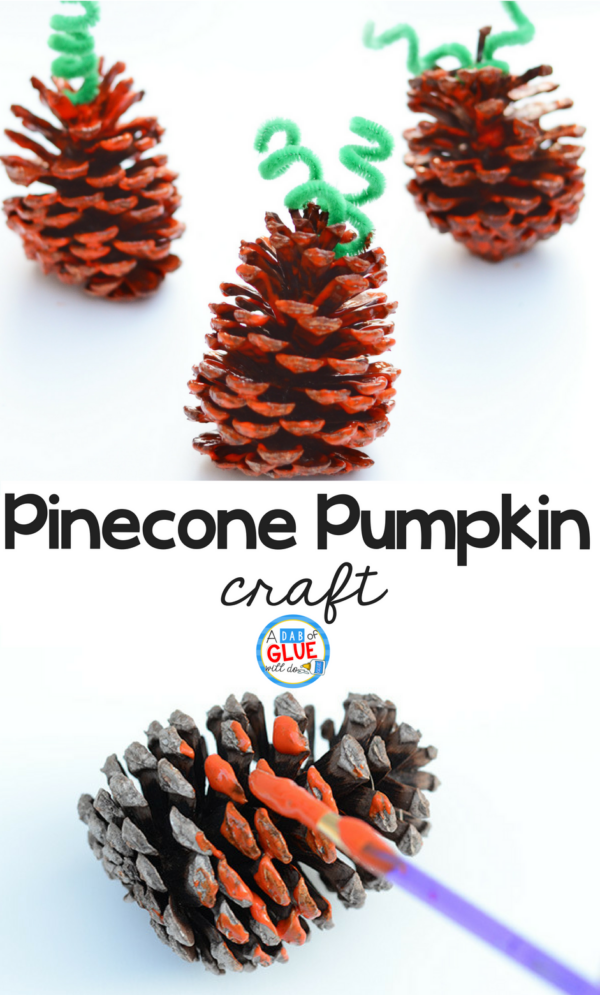 Pinecone Pumpkin Craft