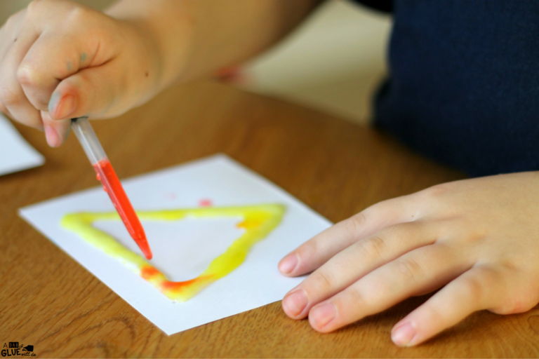 Salt Painting Science Experiment To Learn About Absorption