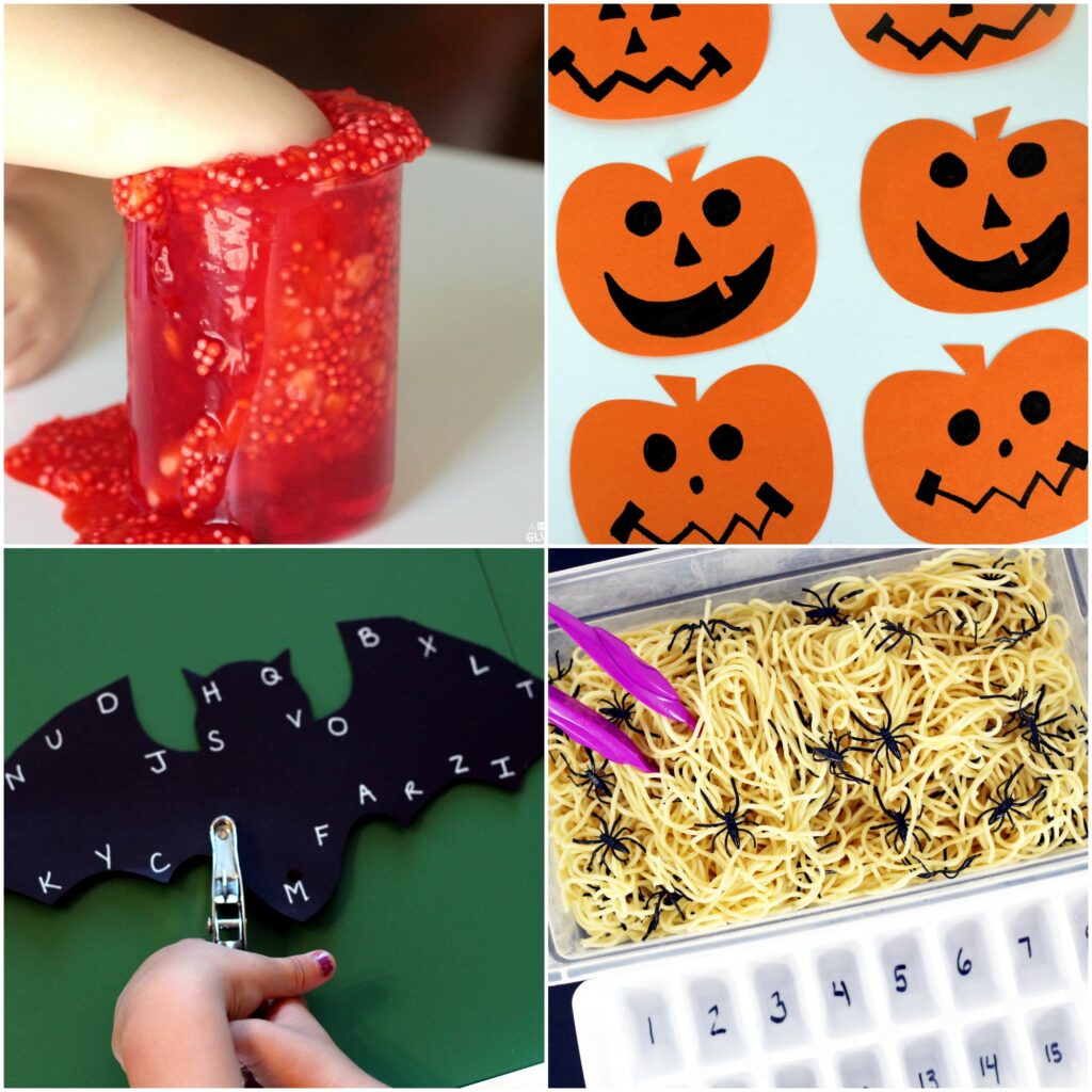 Halloween Learning Activities for Little Learners - A Dab of Glue Will Do