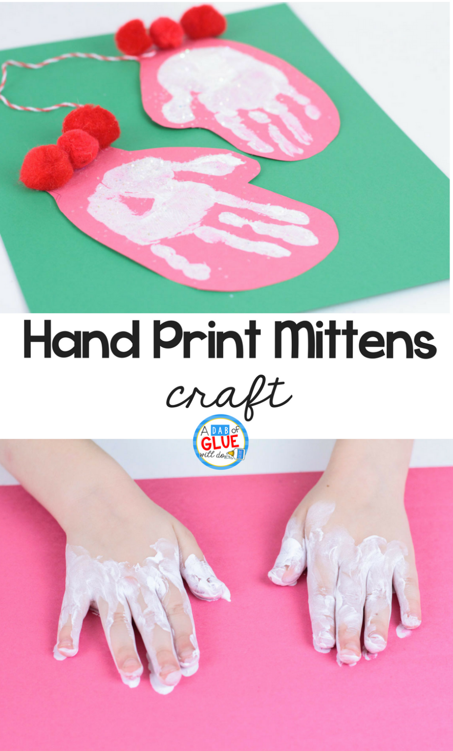Hand Print Mitten Craft