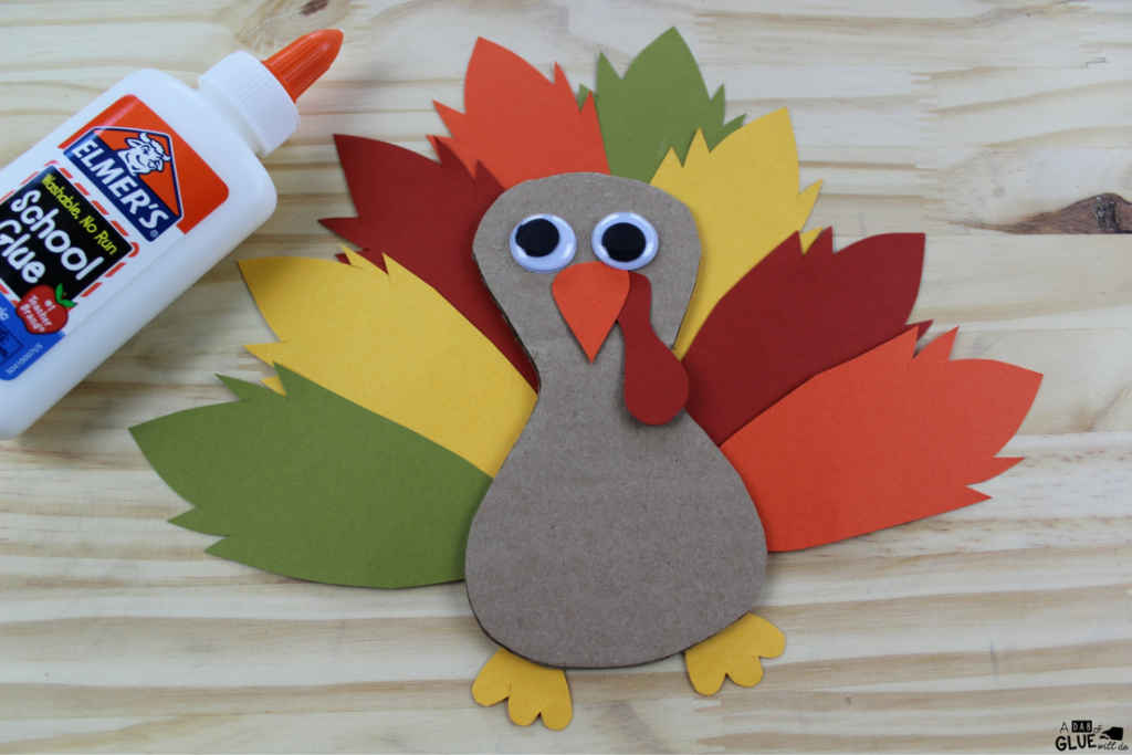 Cardboard Thankful Turkey Craft Cardboard Thankful Turkey Craft