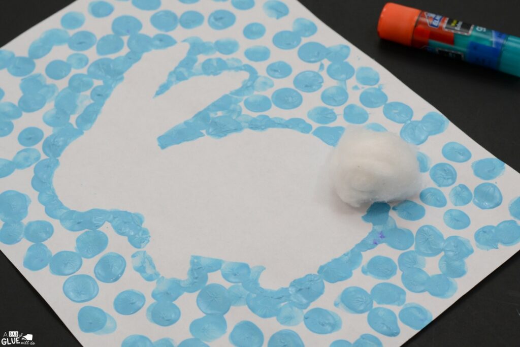 Easter Bunny Thumbprint Art