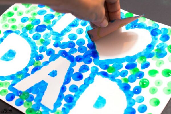 I Love Dad Father's Day Thumbprint Craft