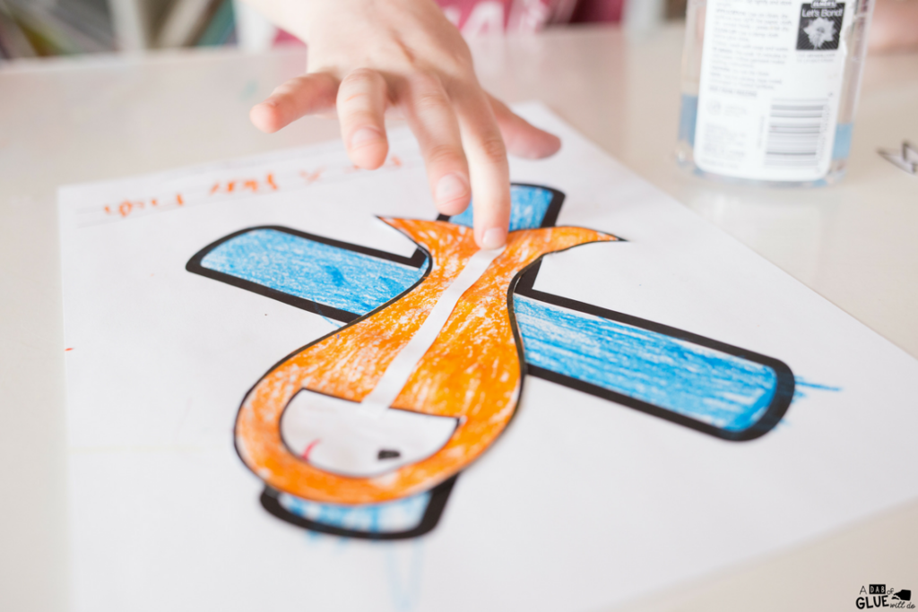 Animal Alphabet X is for X-Ray Fish Craft - A Dab of Glue Will Do