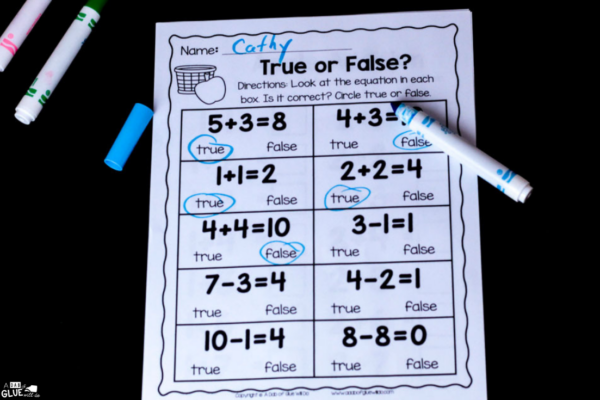 Apple Editable Addition and Subtraction Activity
