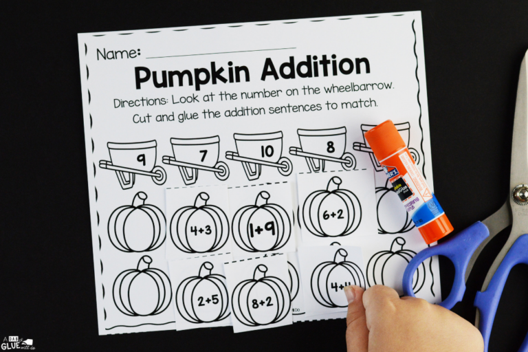 Pumpkin Editable Addition and Subtraction Activity