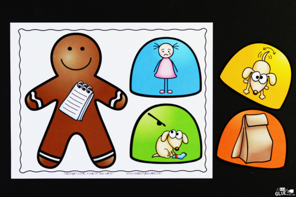 Gingerbread Rhyming Mats - A Dab of Glue Will Do