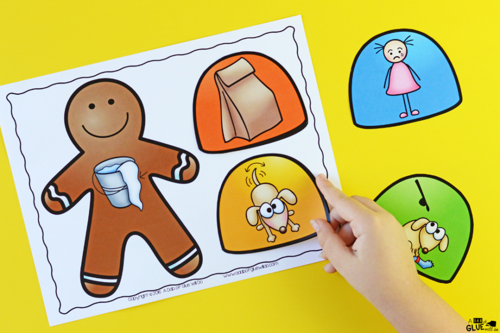 Gingerbread Rhyming Mats - A Dab of Glue Will Do