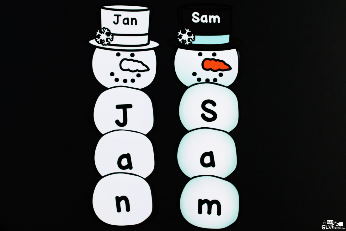 Snowman Editable Name Activity A Dab Of Glue Will Do Snowman Editable Name Activity A Dab Of Glue Will Do