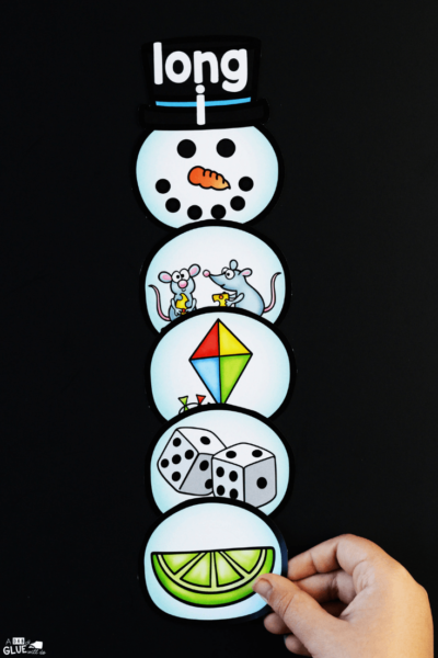 Snowman Middle Sound Match-Up - A Dab of Glue Will Do