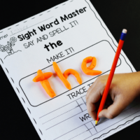 Flowers Editable Sight Word Activity - A Dab of Glue Will Do