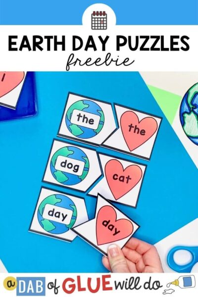 Earth Day Editable Puzzles