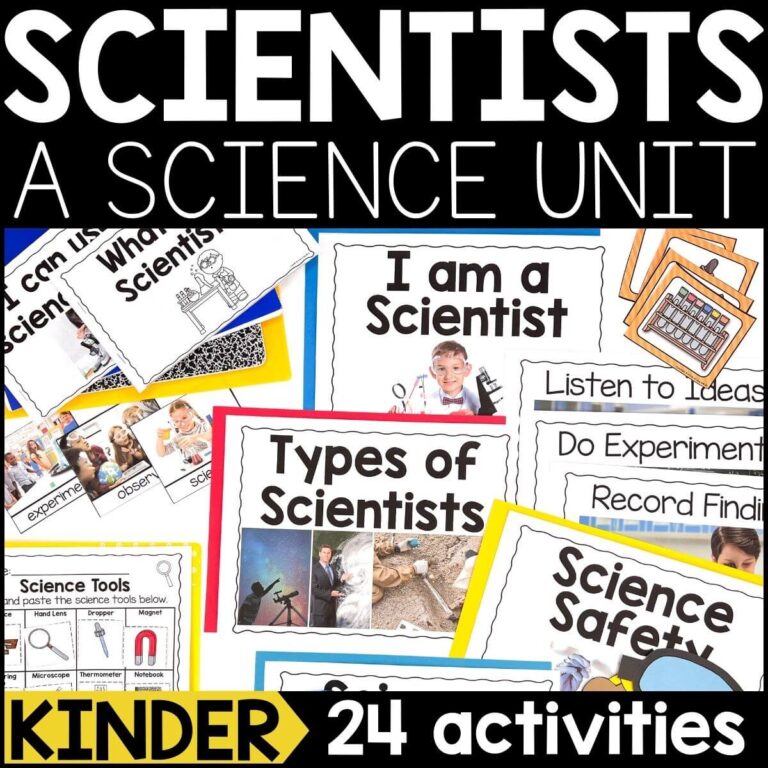 I am a Scientist Science Unit for Kindergarten - A Dab of Glue Will Do