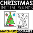 Christmas Initial Sound Match-Up - A Dab of Glue Will Do