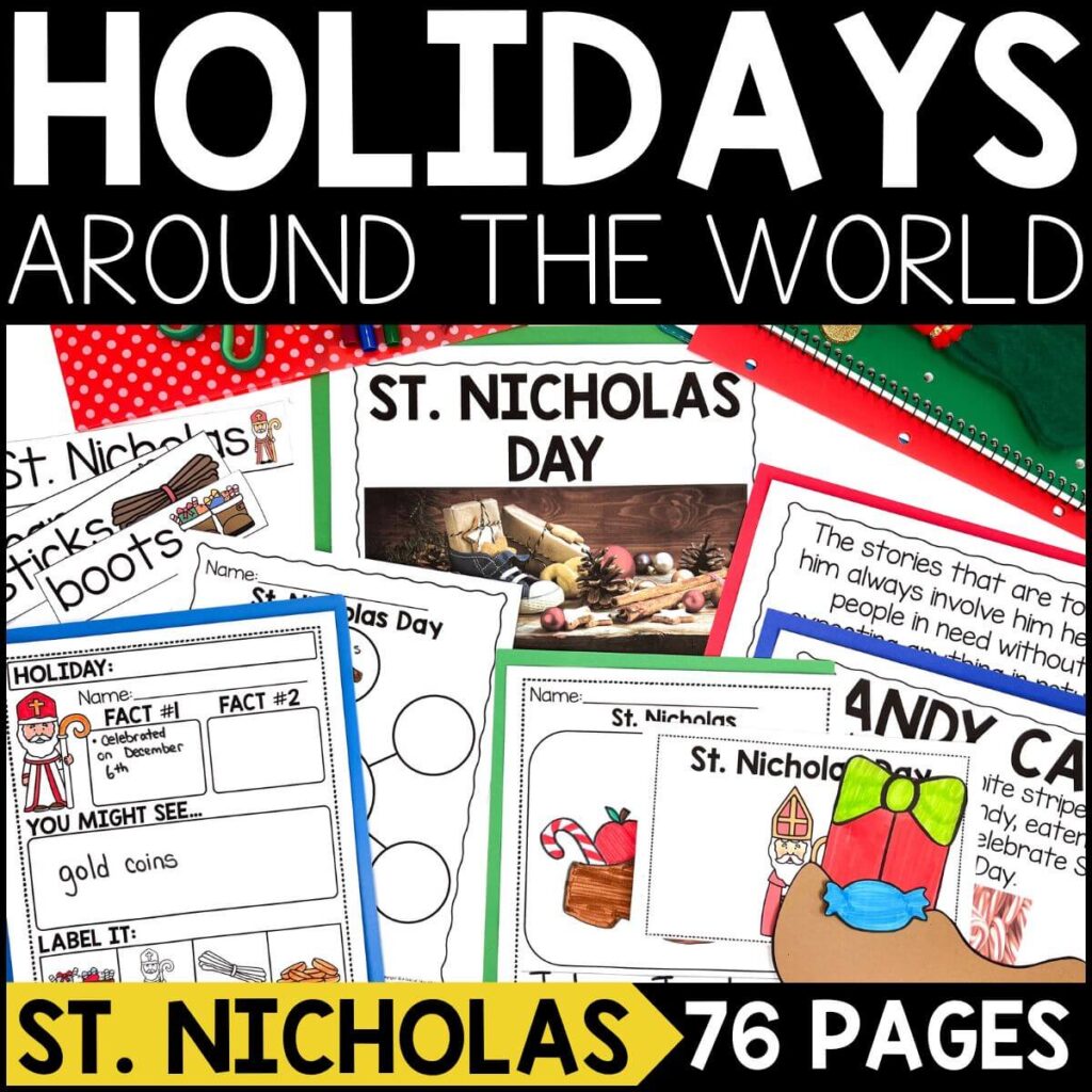 Holidays Around the World - St. Nicholas Day - A Dab of Glue Will Do