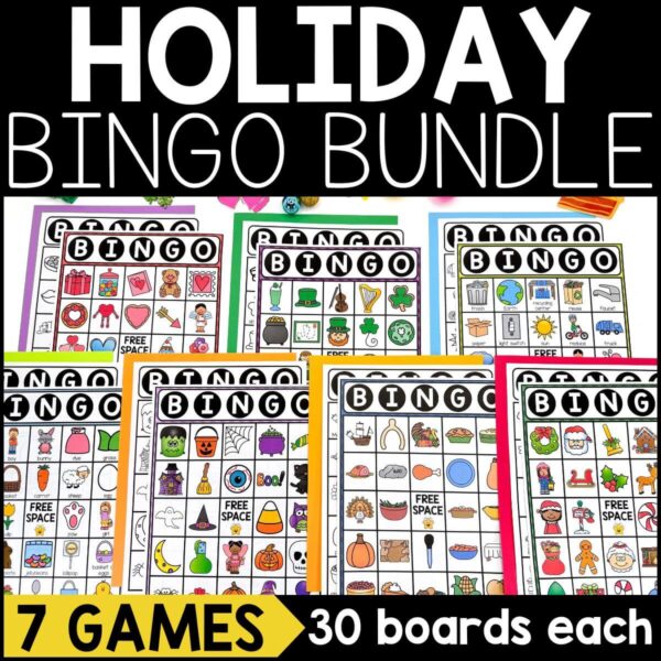 Holidays Bingo Bundle - A Dab of Glue Will Do