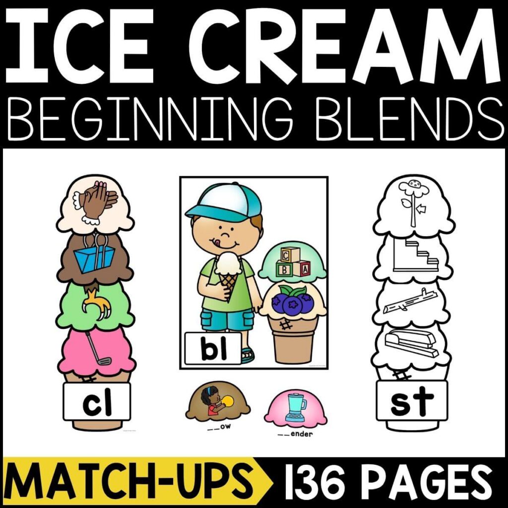 Ice Cream Blends Match-Up - A Dab of Glue Will Do