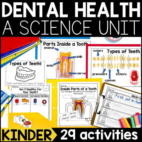 Dental Health Unit for Kindergarten - A Dab of Glue Will Do