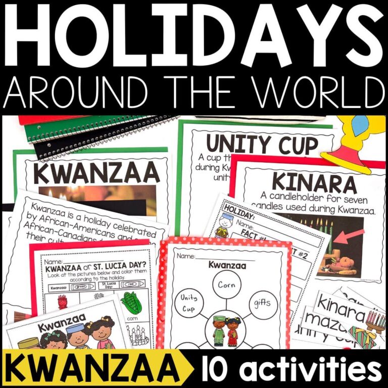 Holidays Around the World - Kwanzaa - A Dab of Glue Will Do