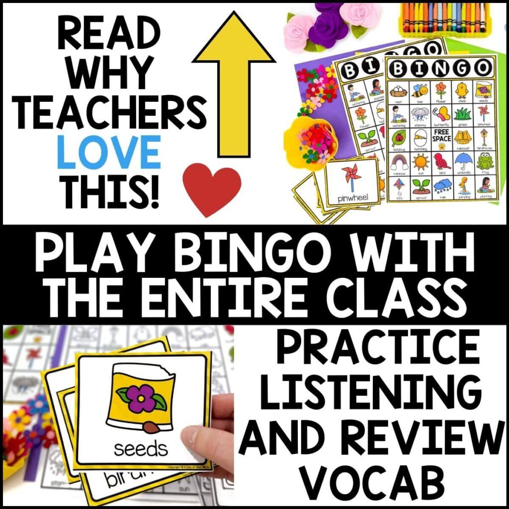 Spring Bingo - A Dab of Glue Will Do