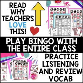 Valentine's Day Bingo - A Dab of Glue Will Do
