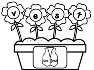 Flowers CVCC Word Building Activity - A Dab of Glue Will Do