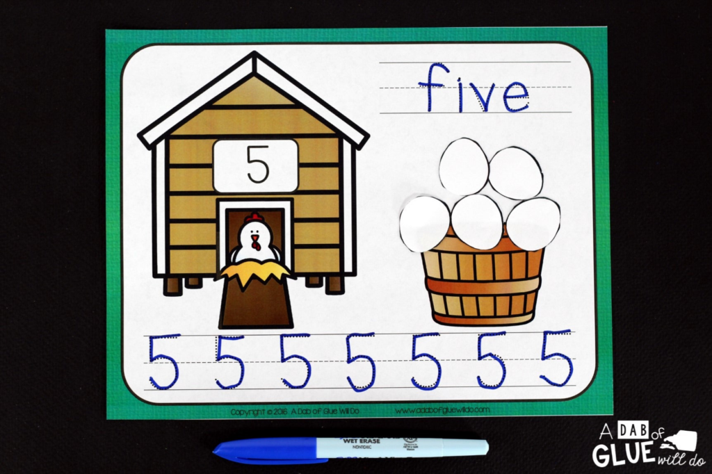 Farms Literacy and Math Centers - A Dab of Glue Will Do