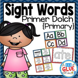 Sight Word Activities, Centers, and Word Wall: Dolch Primer {Primary ...