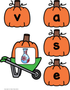 Pumpkin Word Building Activity Bundle - CVC, CVCC, CVCE, and CCVC Words ...