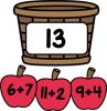 Apple Editable Addition and Subtraction Activity - A Dab of Glue Will Do