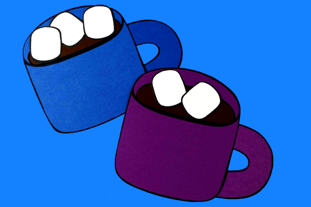 Hot Cocoa Paper Craft Activity and Creative Writing - A Dab of Glue Will Do