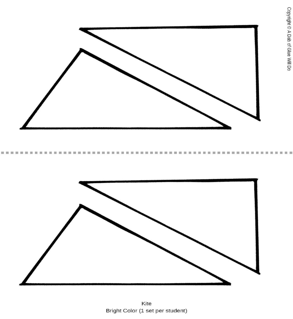 Kite Paper Craft Activity and Creative Writing - A Dab of Glue Will Do